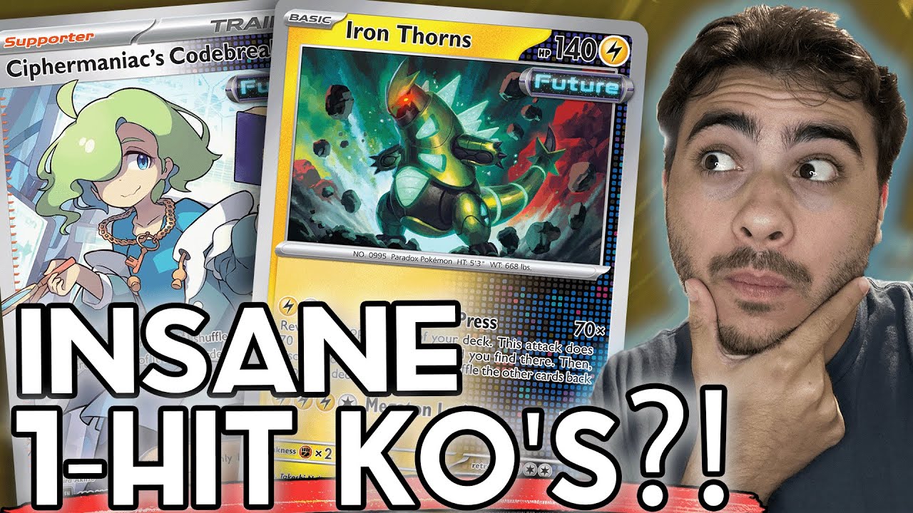 This MEME DECK can 1 HIT KO Anything!! (Iron Thorns Deck PTCGL) - YouTube