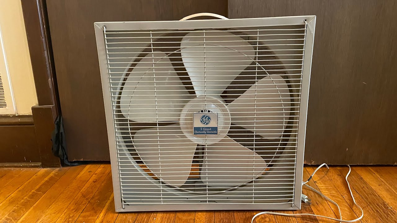 Vintage General Electric Reversible Box Fan - YouTube