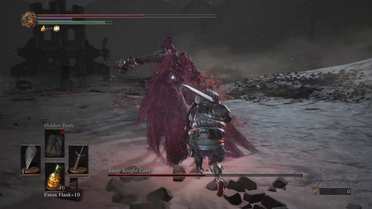 DARK SOULS III FINAL BOSS The Ringed City DLC Slave Knight Gael - YouTube