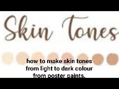 how to make skin colour from some poster colours. light skin tone ...