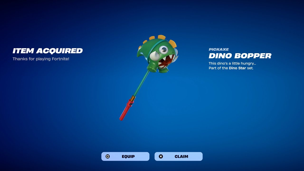 How To Get Dino Bopper Pickaxe NOW FREE In Fortnite! (Unlocked Dino ...
