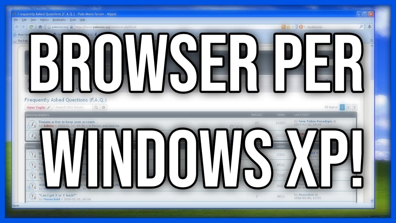 QUESTO E' L'ULTIMO BROWSER PER WINDOWS XP! - MyPal Overview ITA - YouTube
