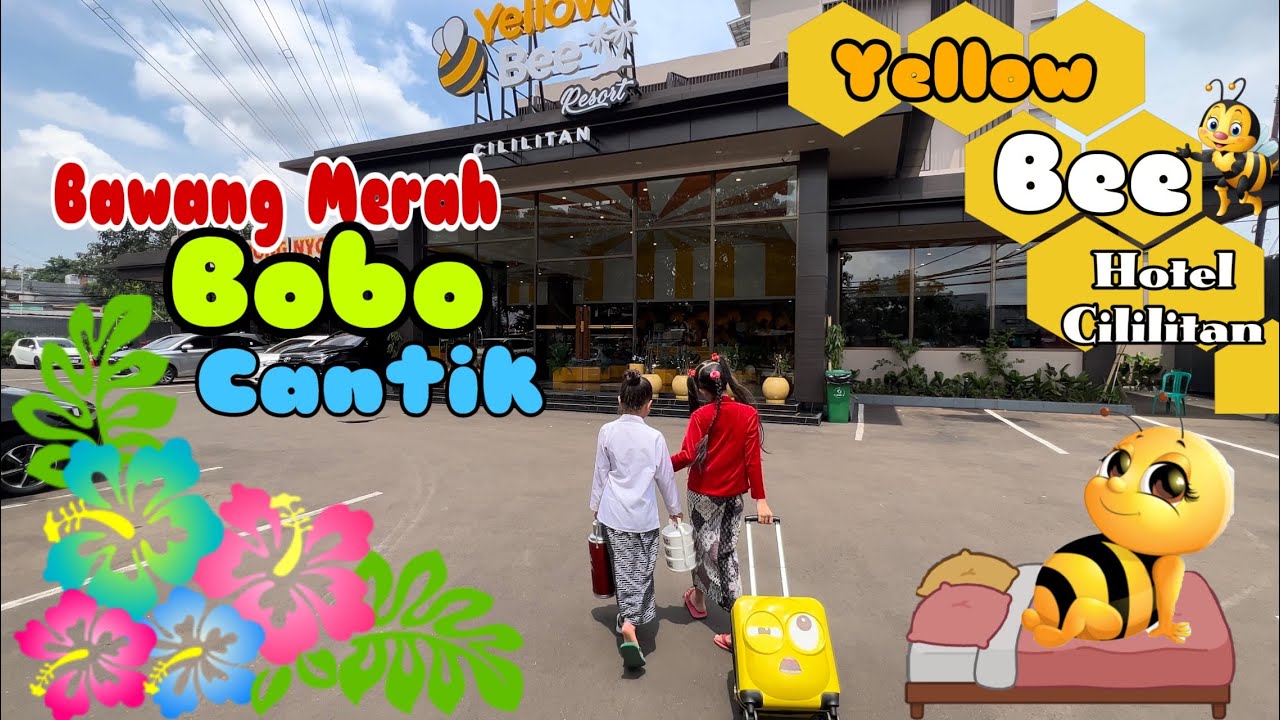 Bawang Merah Bobo Cantik di Yellowbee Hotel Cililitan🏢🐝 Ada Waterpark Dalam Gedung💦🥳 - YouTube