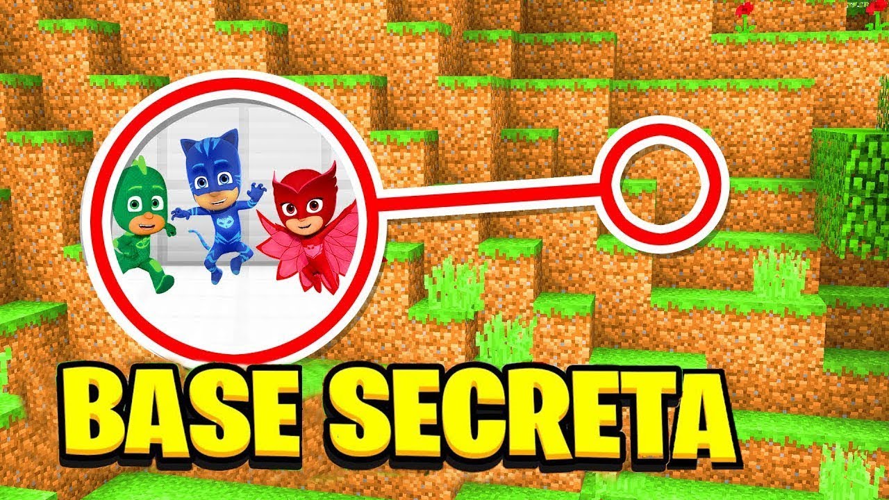 ENCONTREI A BASE SECRETA DOS PJ MASKS NO MINECRAFT!! - YouTube