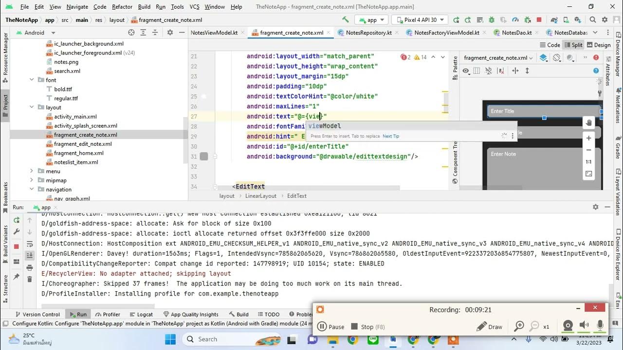 4. MVVM | Notes App | Kotlin Coroutines | - YouTube