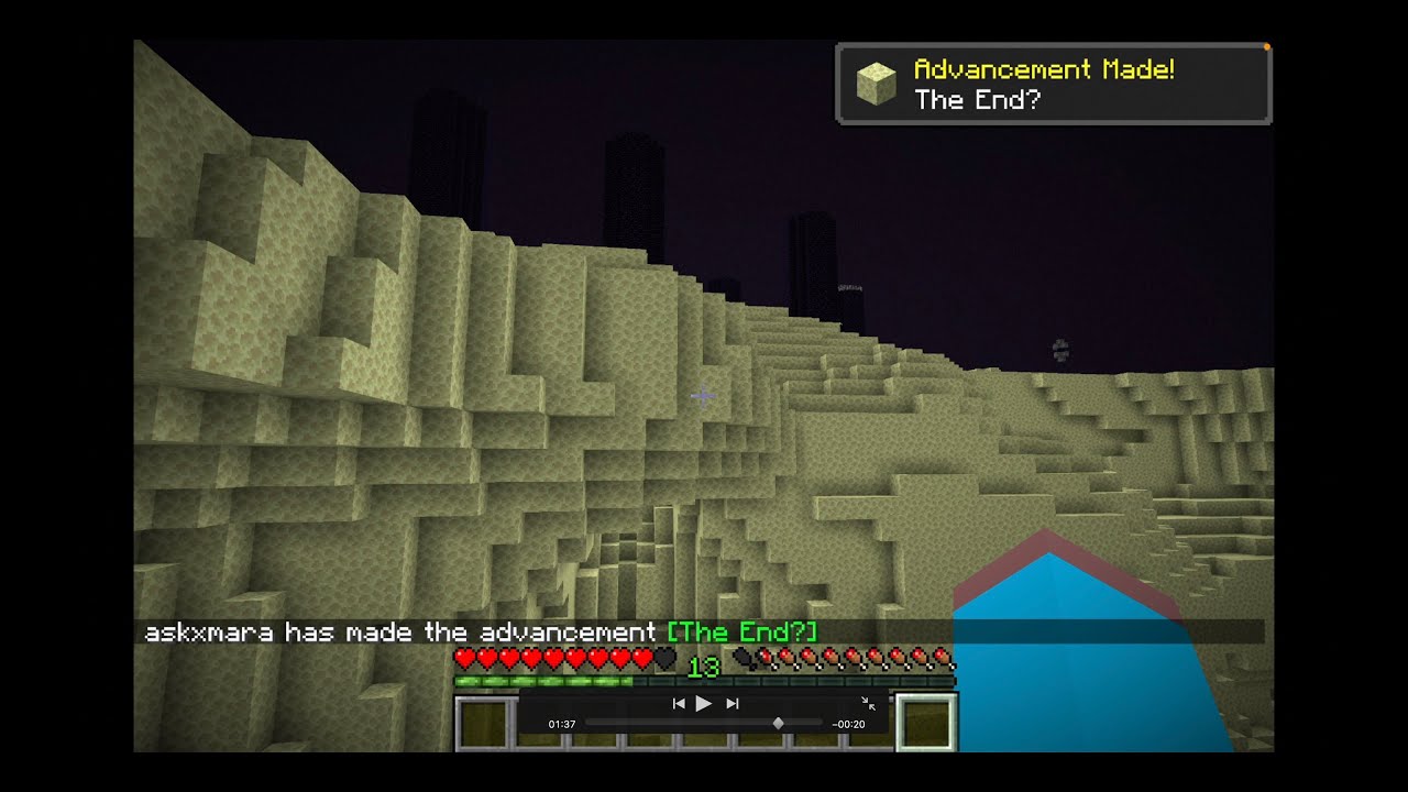 How to get the End advancement - YouTube