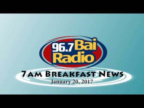 7AM Breakfast News January 20, 2017 - YouTube