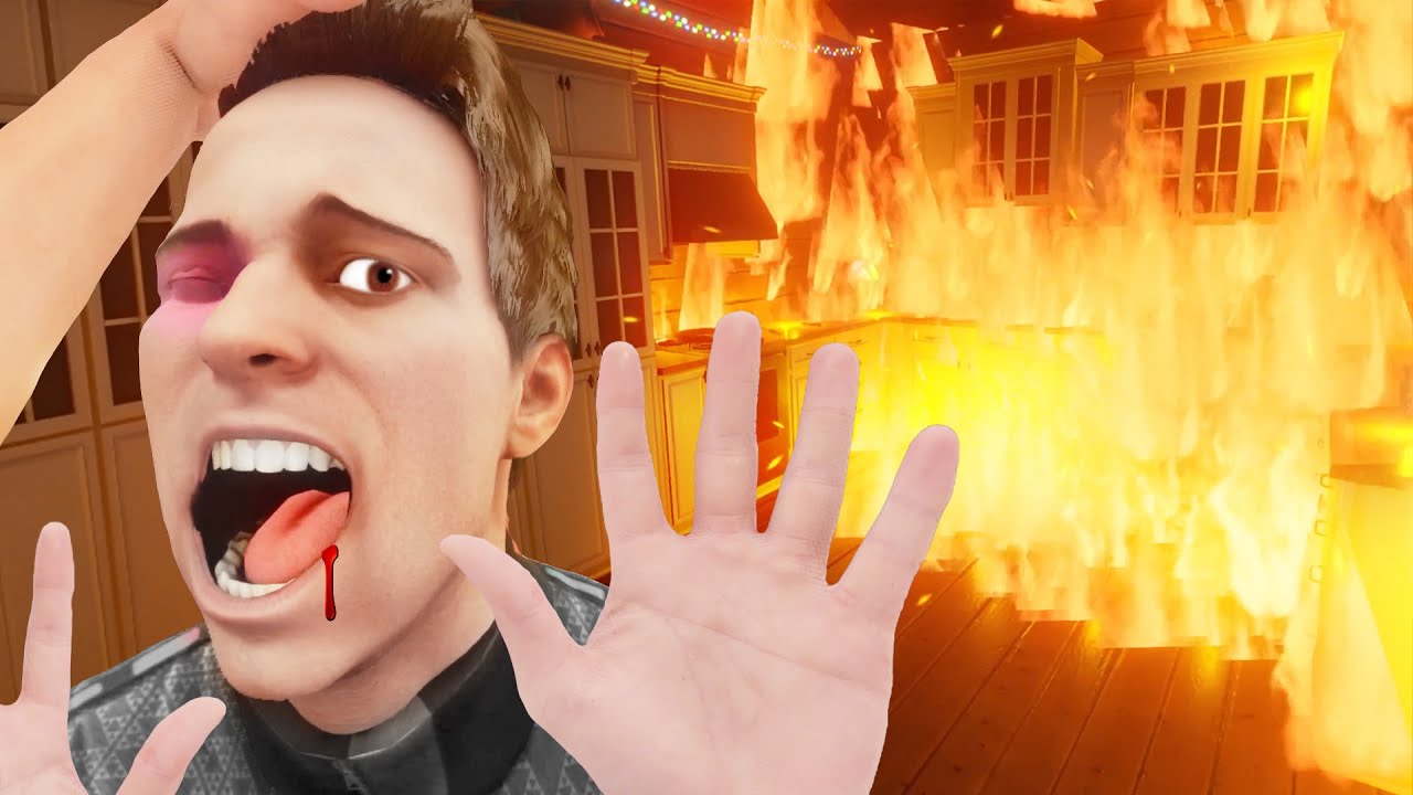 "Accidentally" trapping them in a burning house in VR... - Bonelab ...