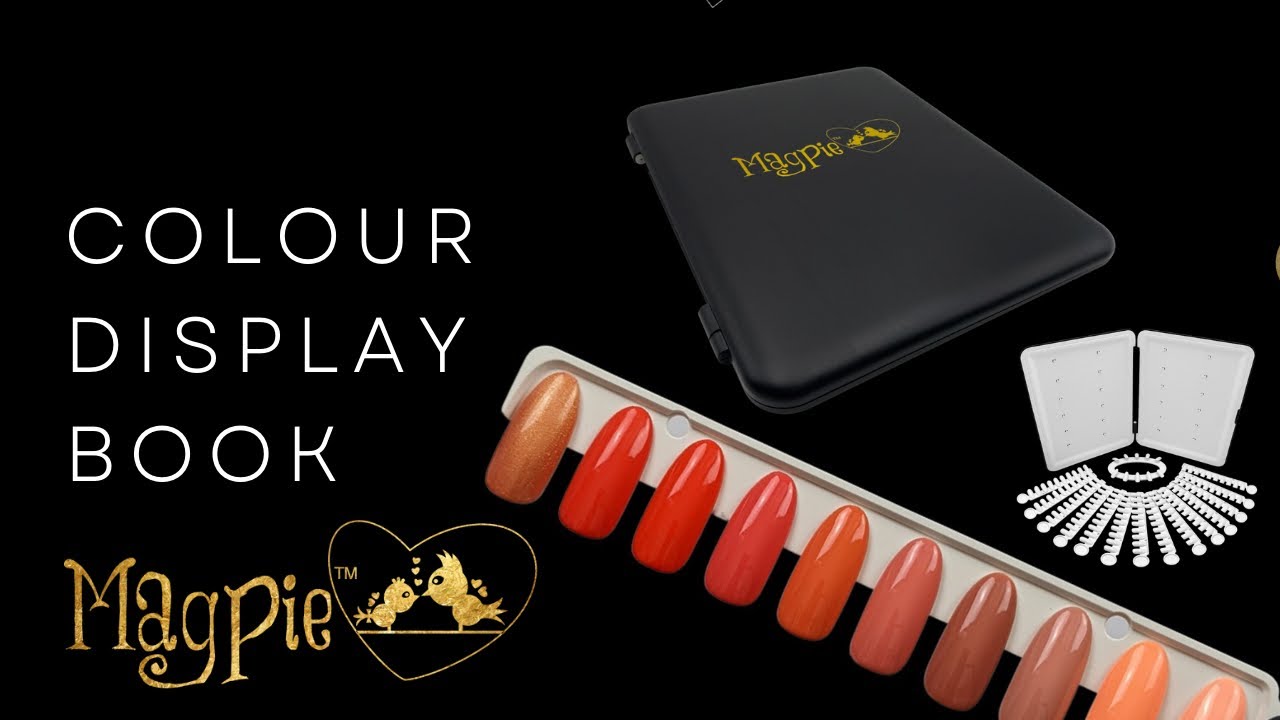 MAGPIE BEAUTY | Colour Display Book | Gel Colour Swatch Book - YouTube