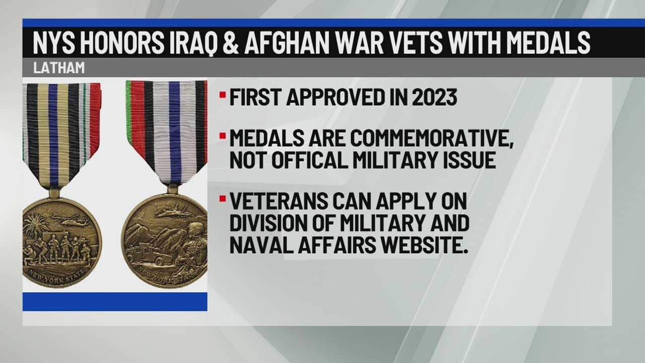 NYS honors Iraq, Afghan war vets with medals - YouTube