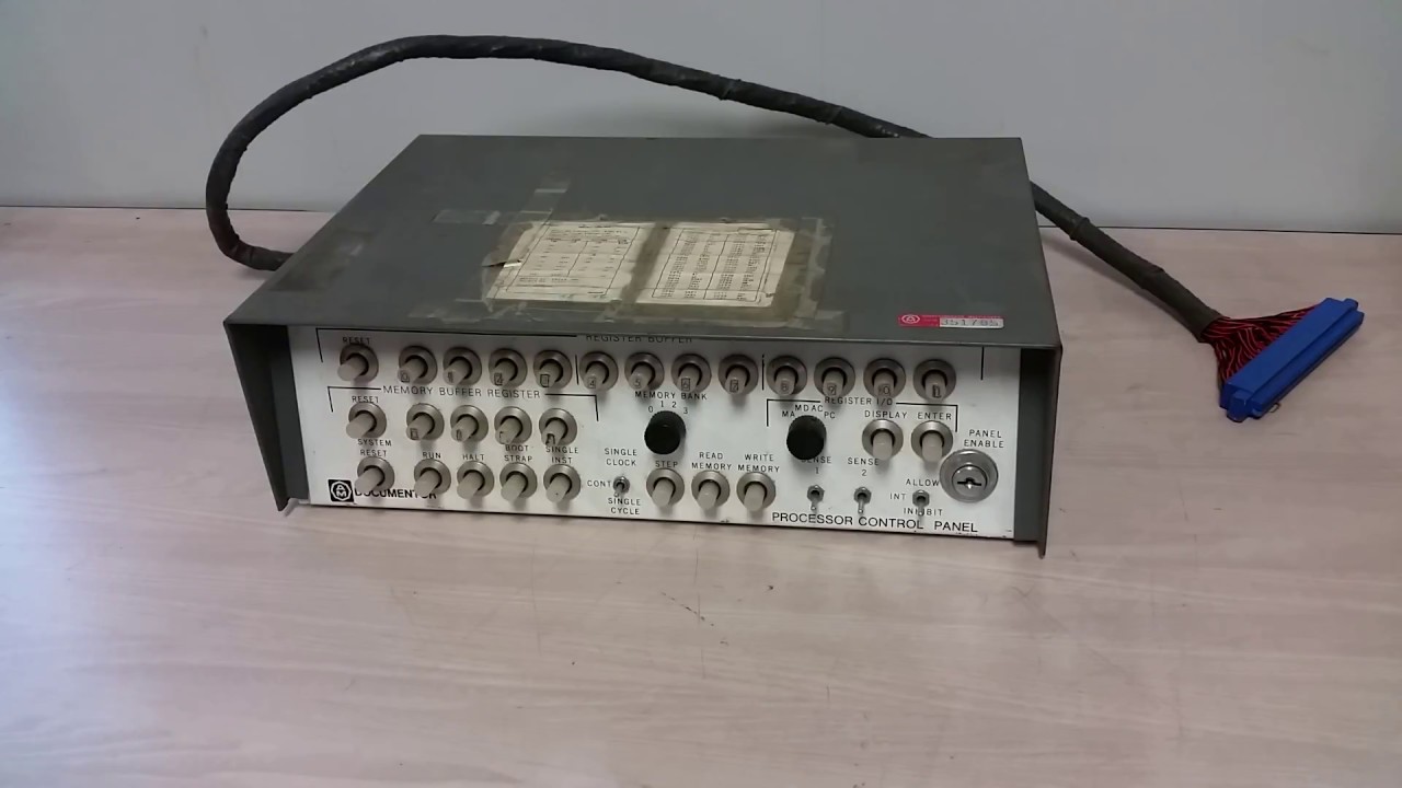 Addressograph Multigraph Minicomputer Panel - YouTube