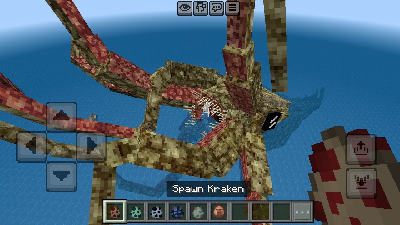The Kraken in Ocean Monsters MOD in Minecraft PE - YouTube