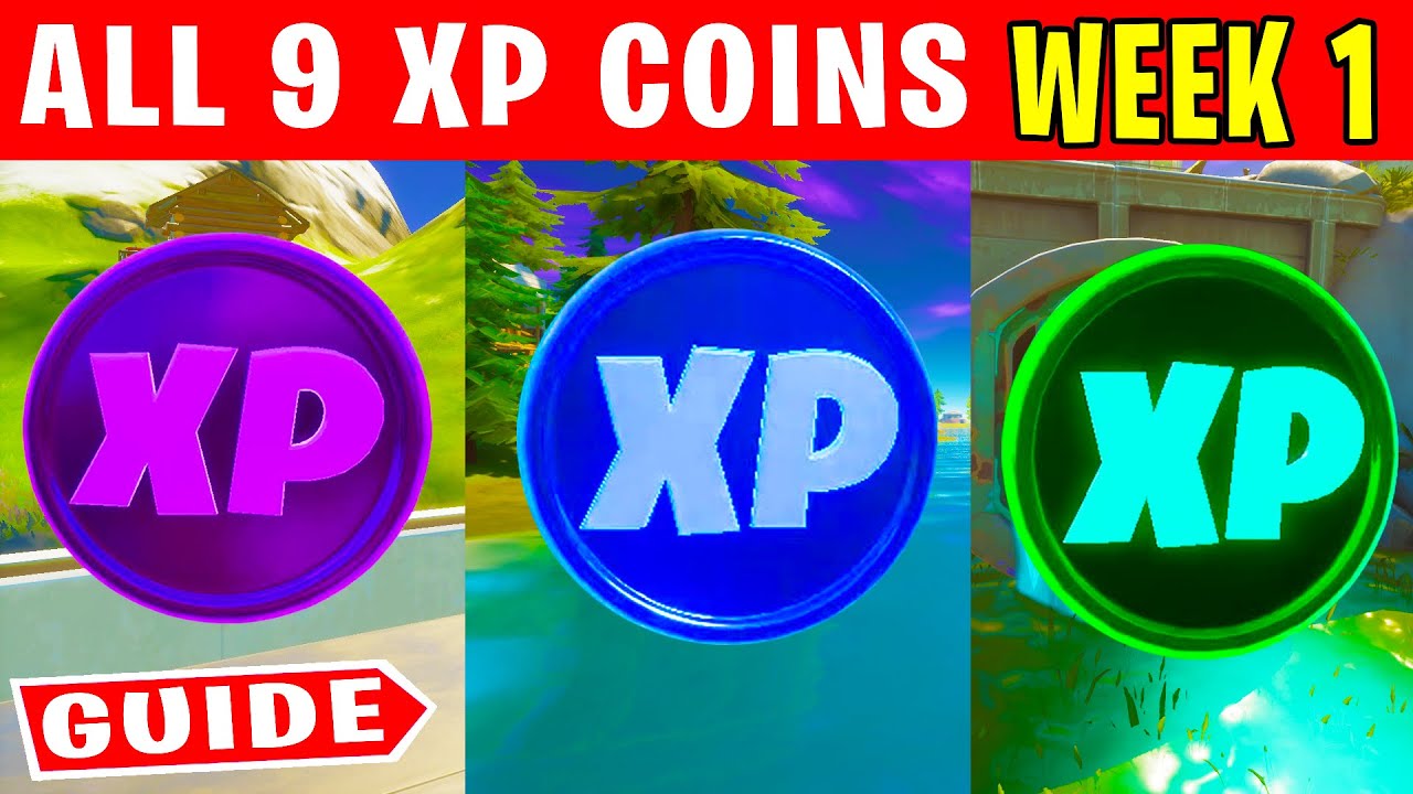 All XP COINS LOCATIONS IN FORTNITE CHAPTER 2 SEASON 4 WEEK 1 - YouTube