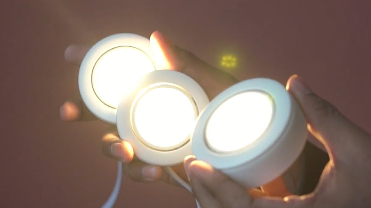 Overview & DEMO: GETINLIGHT Swivel LED Puck Lights Kit with ETL List ...