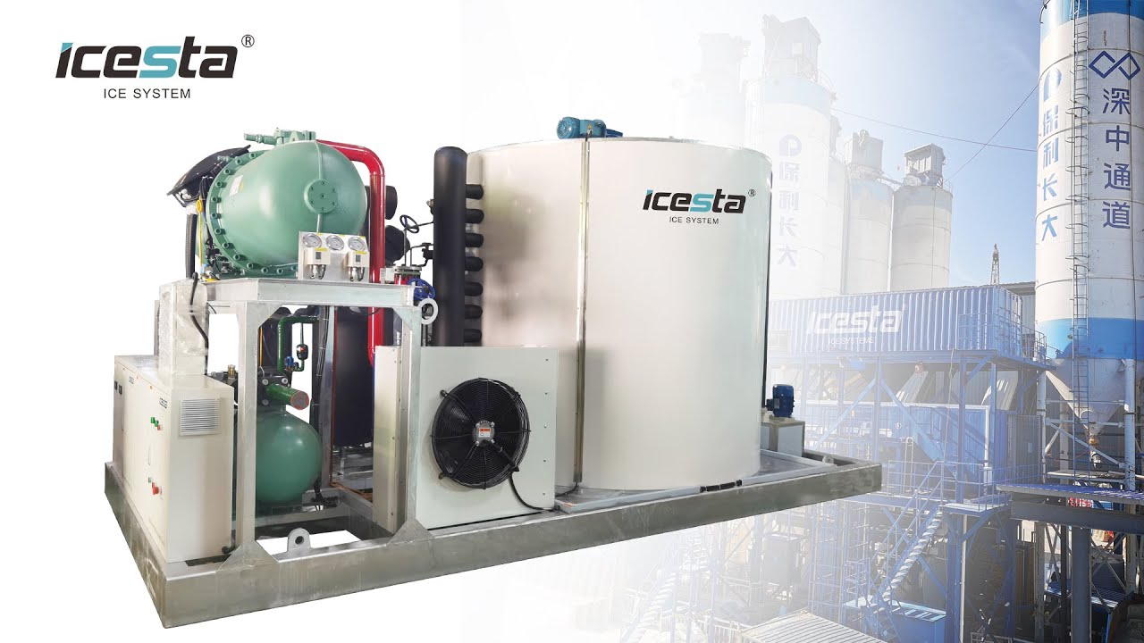 Flake Ice Making Machine Industrial 40tons daily output from Icesta ...