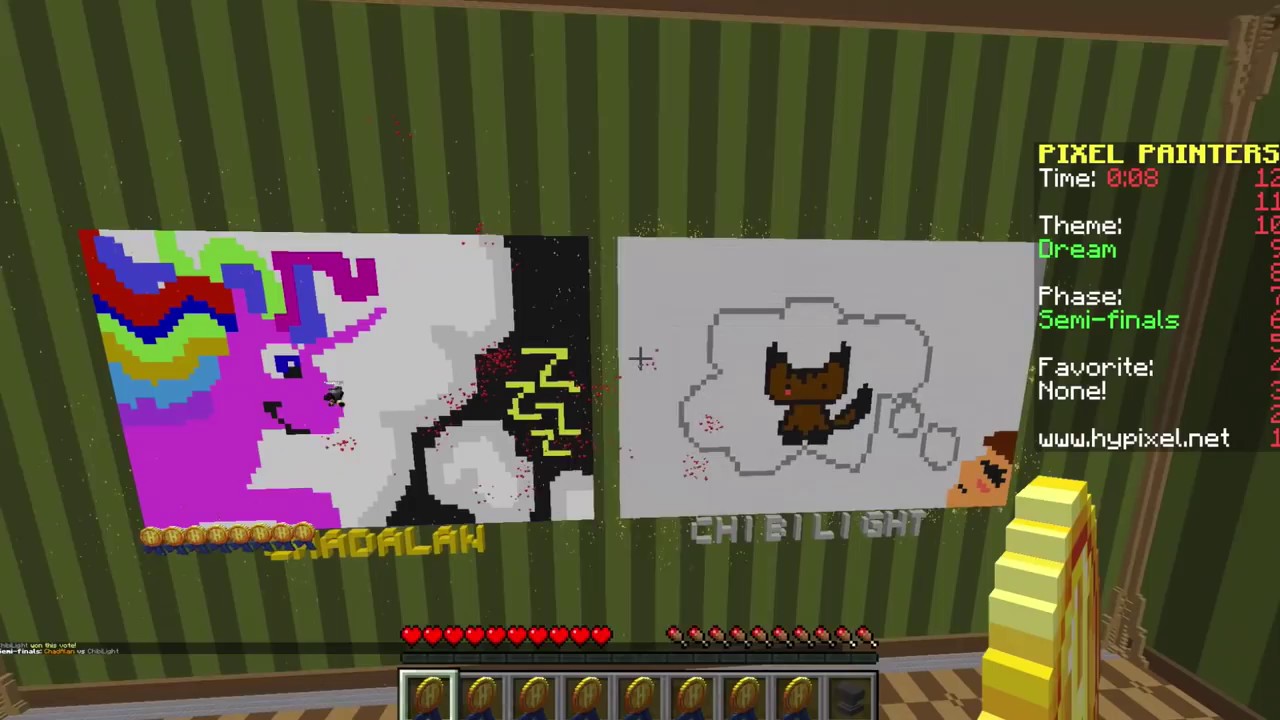 Minecraft Dream Vs Nightmare Pixel Painters Dollastic Plays Radiojh ...