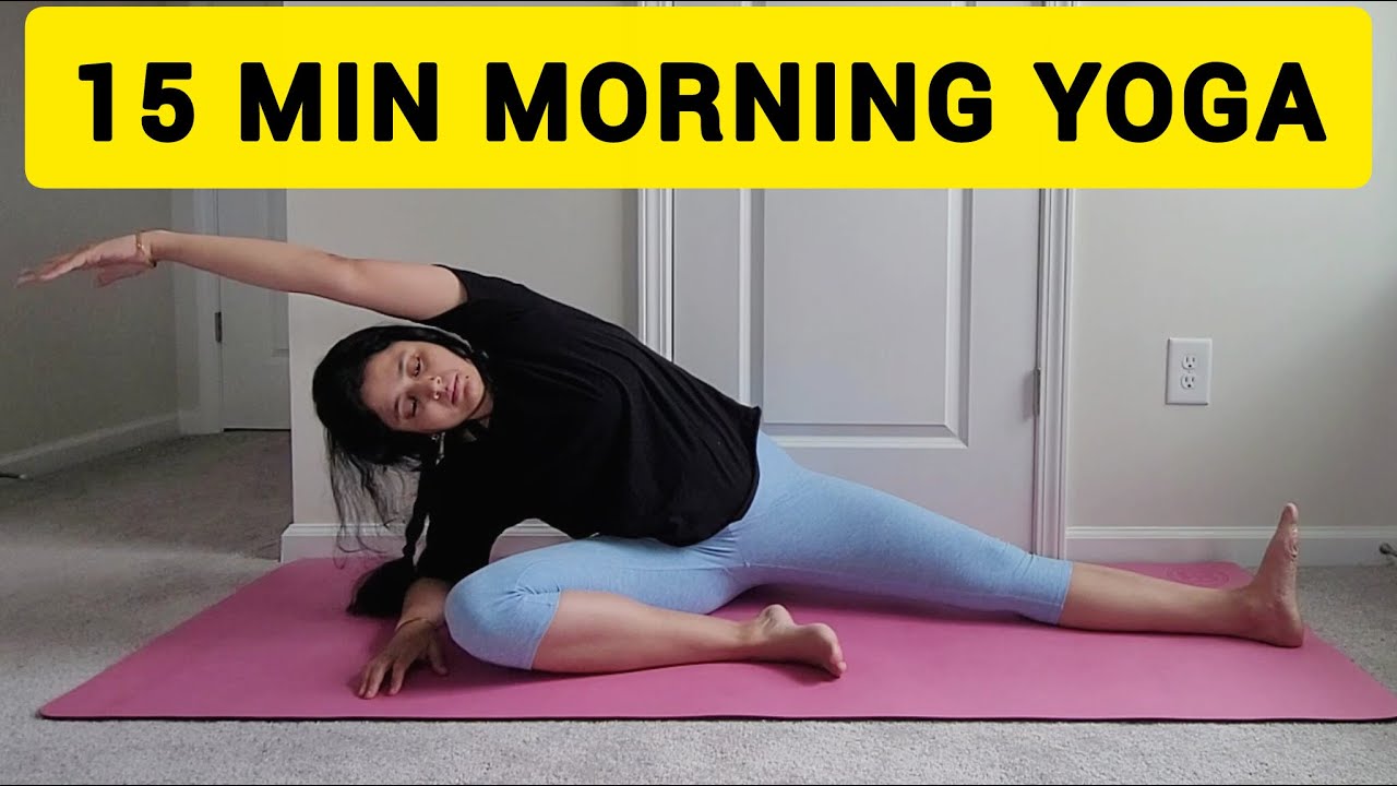 15 Min Energising Morning Yoga Flow | All Levels Morning Yoga Routine ...