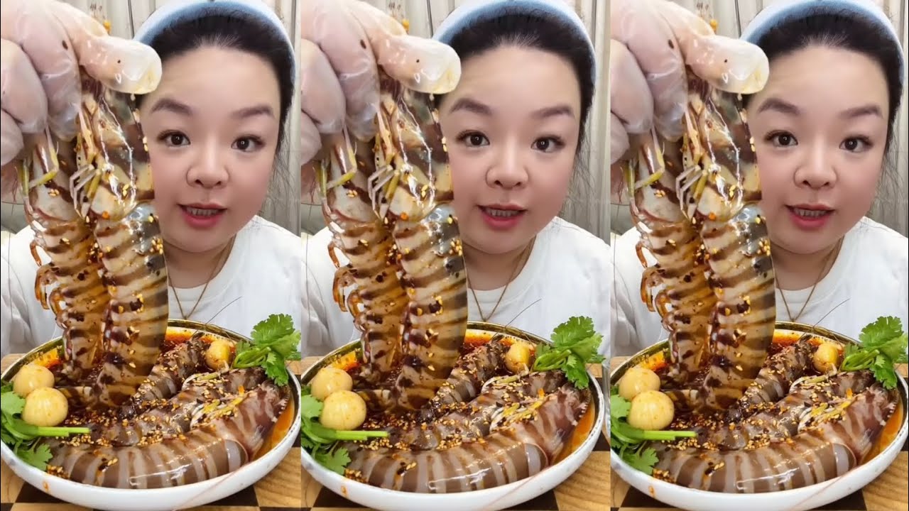 Yummy #77 : BOILED SEAFOOD 🦐🦐🍤🦞, SHRIMP 🦐🦐🍤, LOBSTER 🦞🦞 {#mukbang # ...