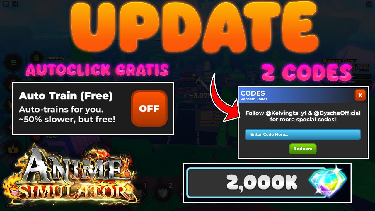 UPDATE ANIME FIGHTING SIMULATOR CODES ROBLOX - YouTube