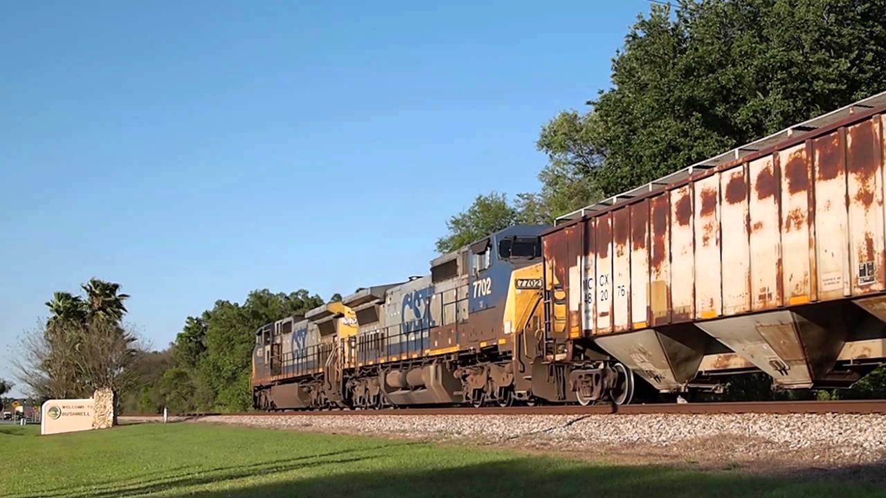 CSX Trains at Bushnell, Florida - April 4, 2016 - YouTube