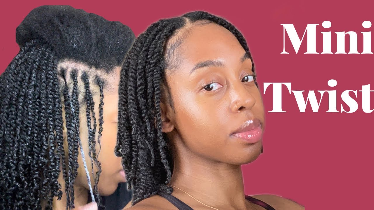 Mini Twist Tutorial on Wet Natural Hair| Protective Style #naturalhair ...