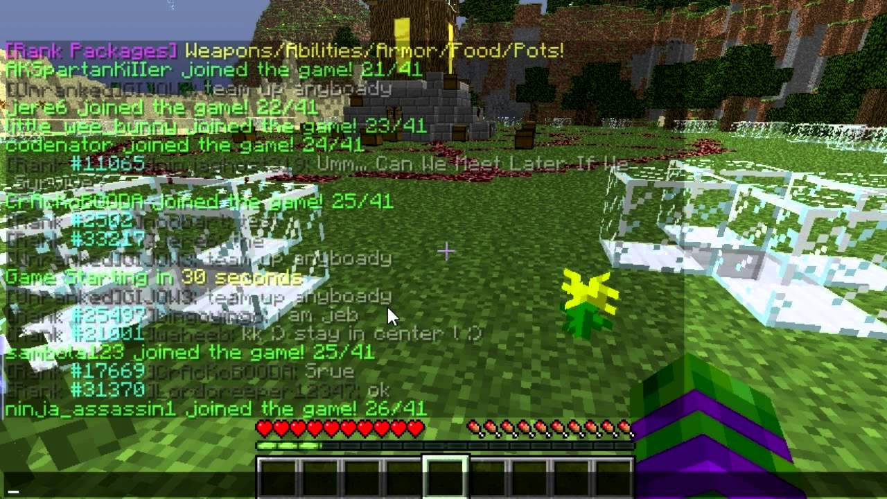 Hunger Games (MineCraft) - HEART ATTACK!!! - YouTube