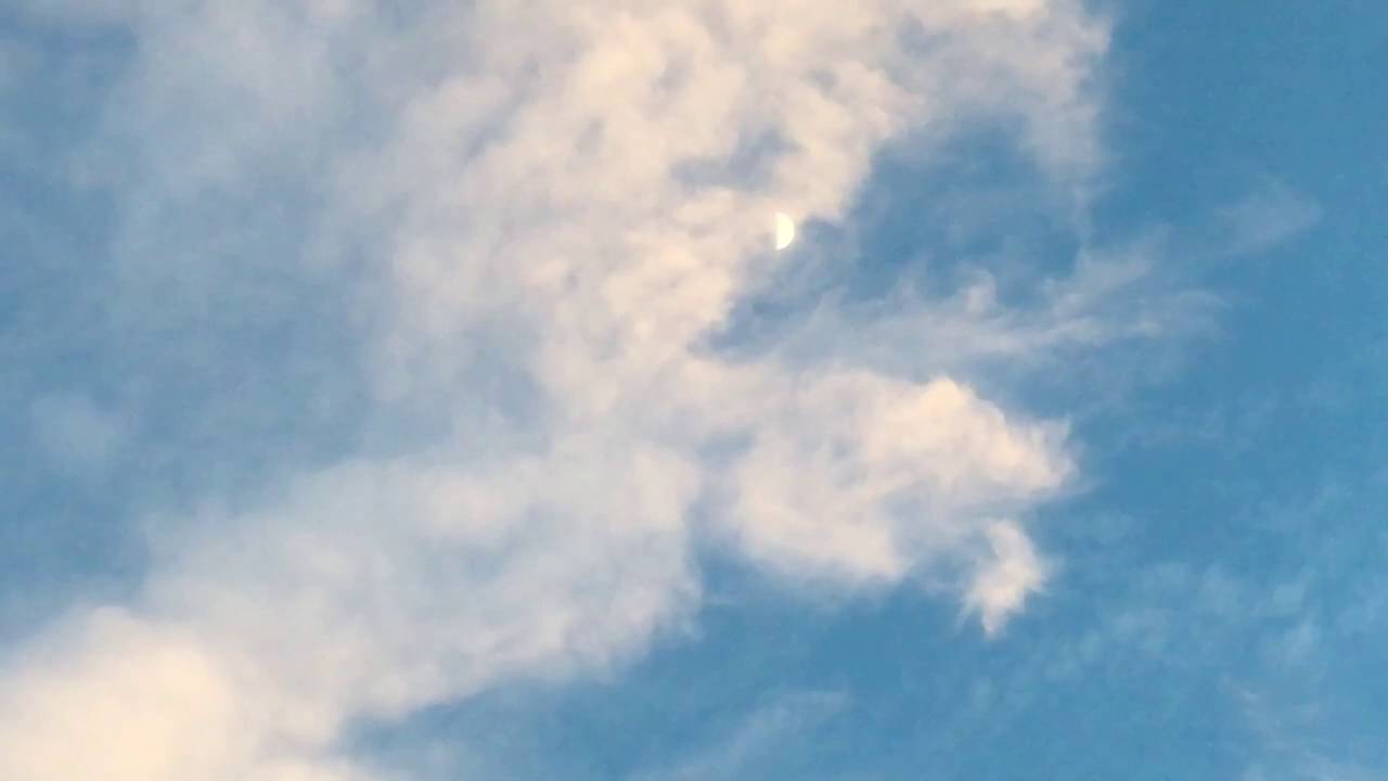 Cloud monster eating the "Moon" - YouTube