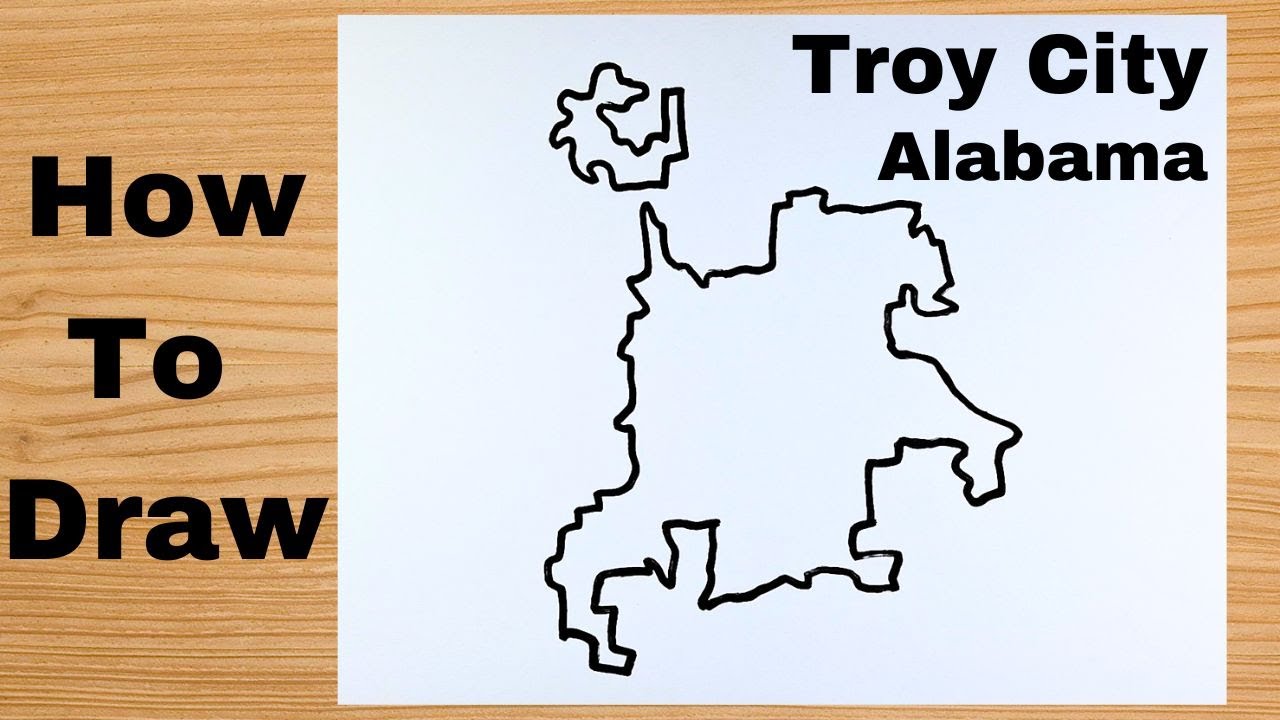 Drawing Troy City Map - United States - YouTube