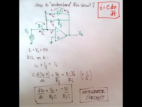 Integrator circuit how to solve - YouTube