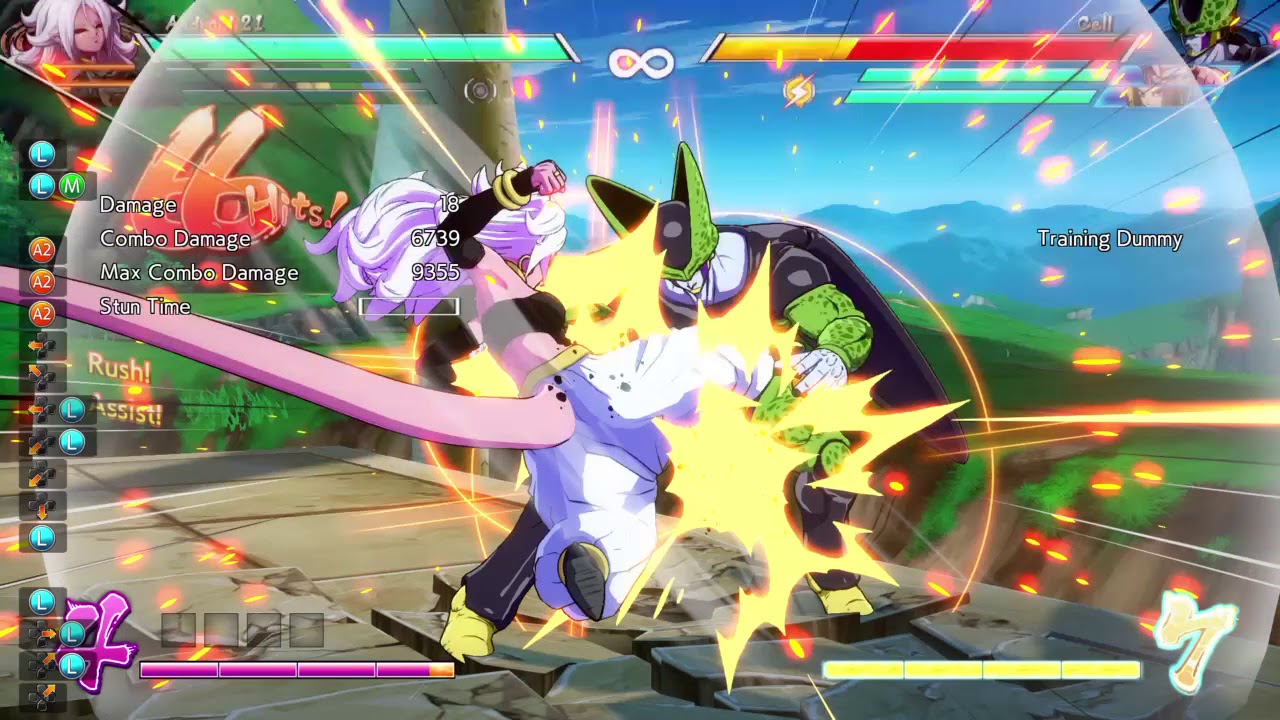 DBFZ - ToD - A21 0 Bar round start 2H w/ Goku & Tien assist (Spark 4 ...