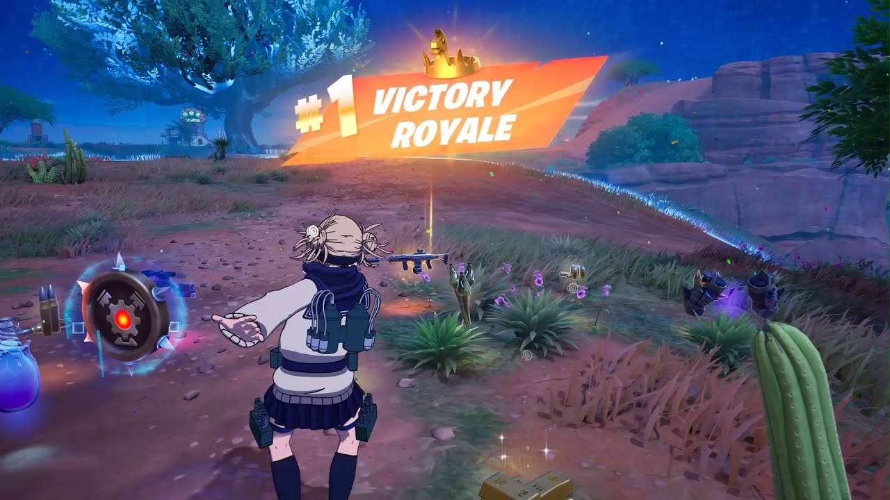 HIMIKO TOGA (MY HERO ACADEMIA) Skin Solo Gameplay in FORTNITE! - YouTube