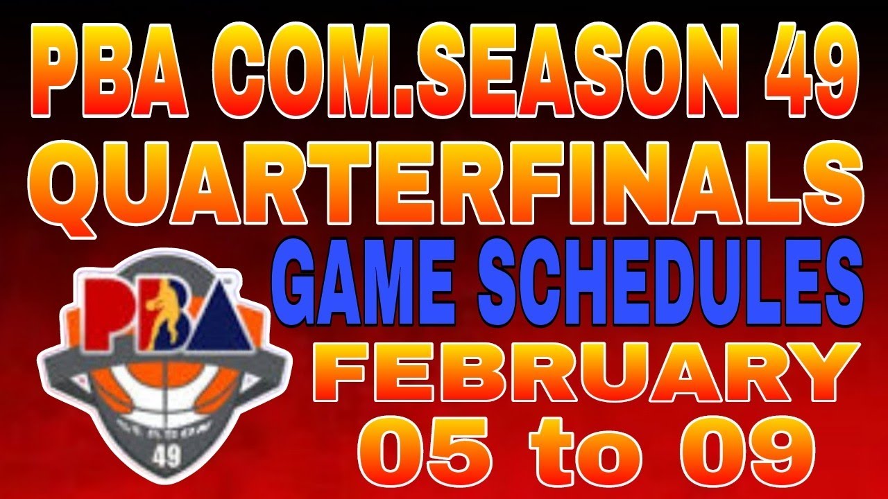 PBA Schedules - February 5 to 9, 2025 | PBA Commissioners cup Season 49 ...
