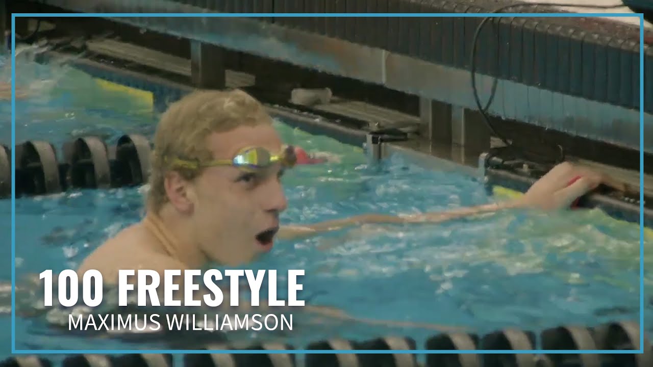 Williamson Breaks 42 Seconds in 100 Freestyle | 2023 Speedo Winter ...