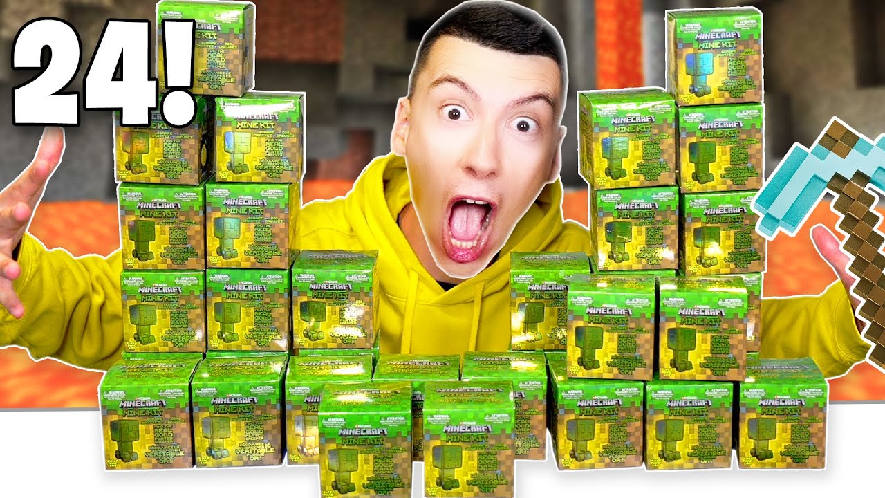 Exploser 24 OEUFS MINECRAFT pour LE CREEPER DORÉ ! (Rouler DESSUS au ...