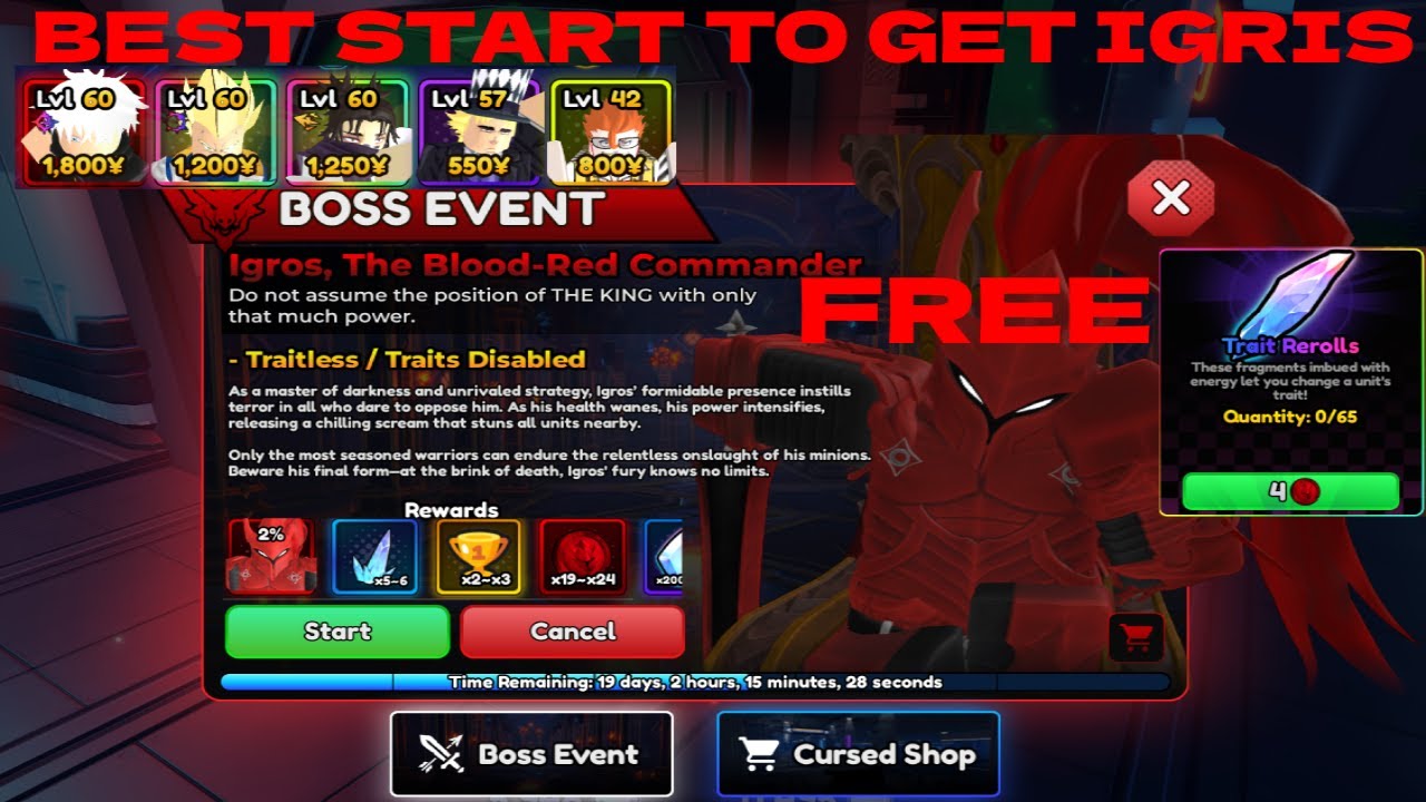 How To (Easily) BEAT Igris Boss Event Under Level 50! in Anime ...