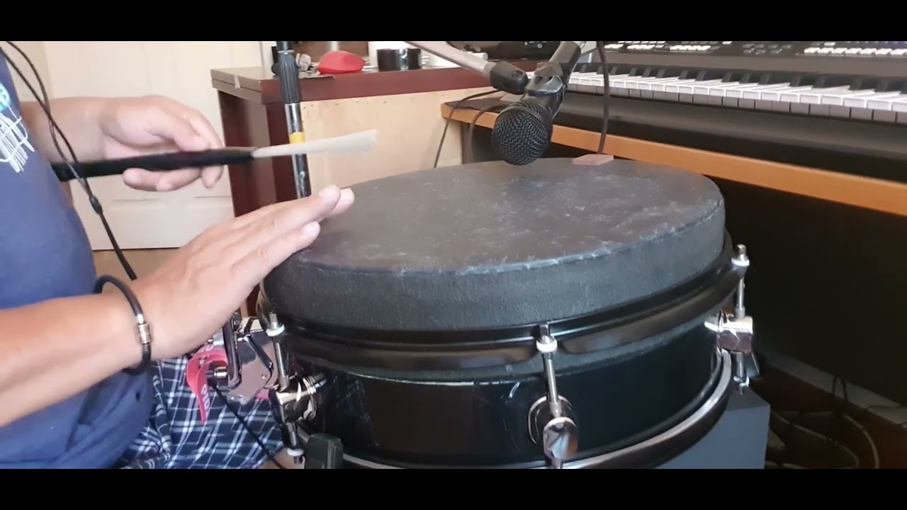 Homemade 14"x3"mondo piccolo snare(finger/brush) - YouTube