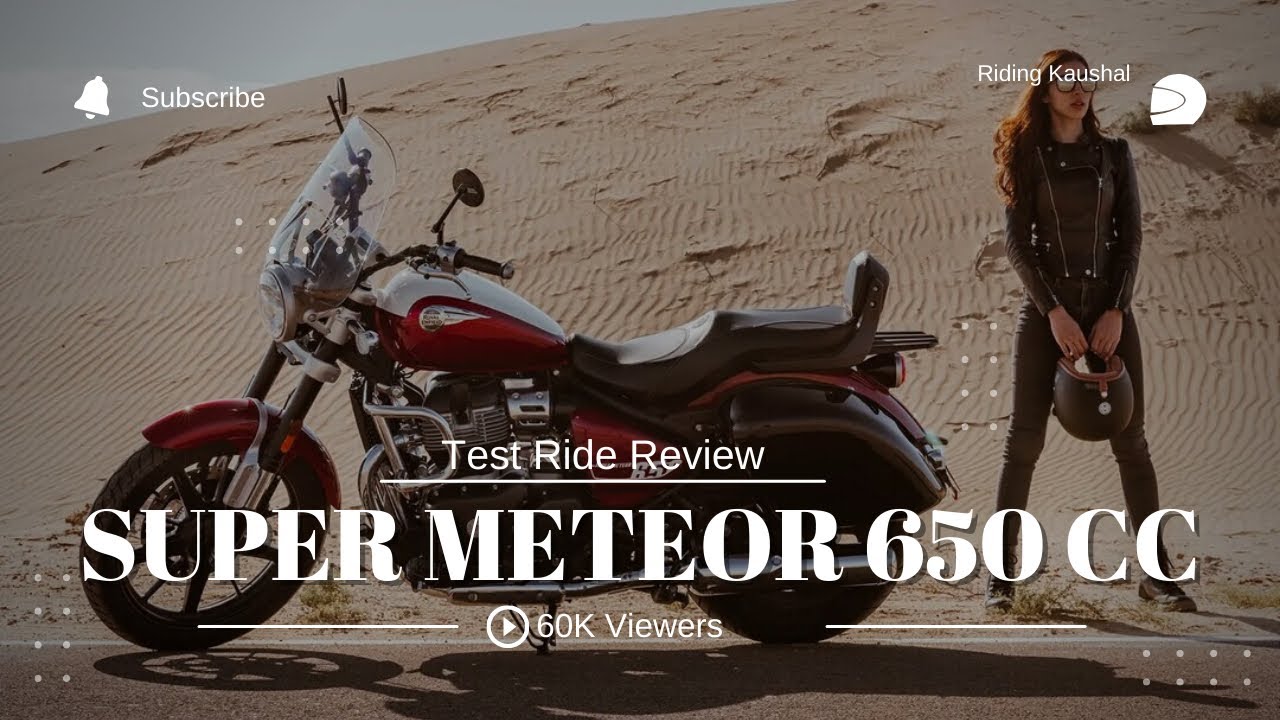 Royal Enfield Super Meteor 650 CC Test Ride Review #royalenfield - YouTube
