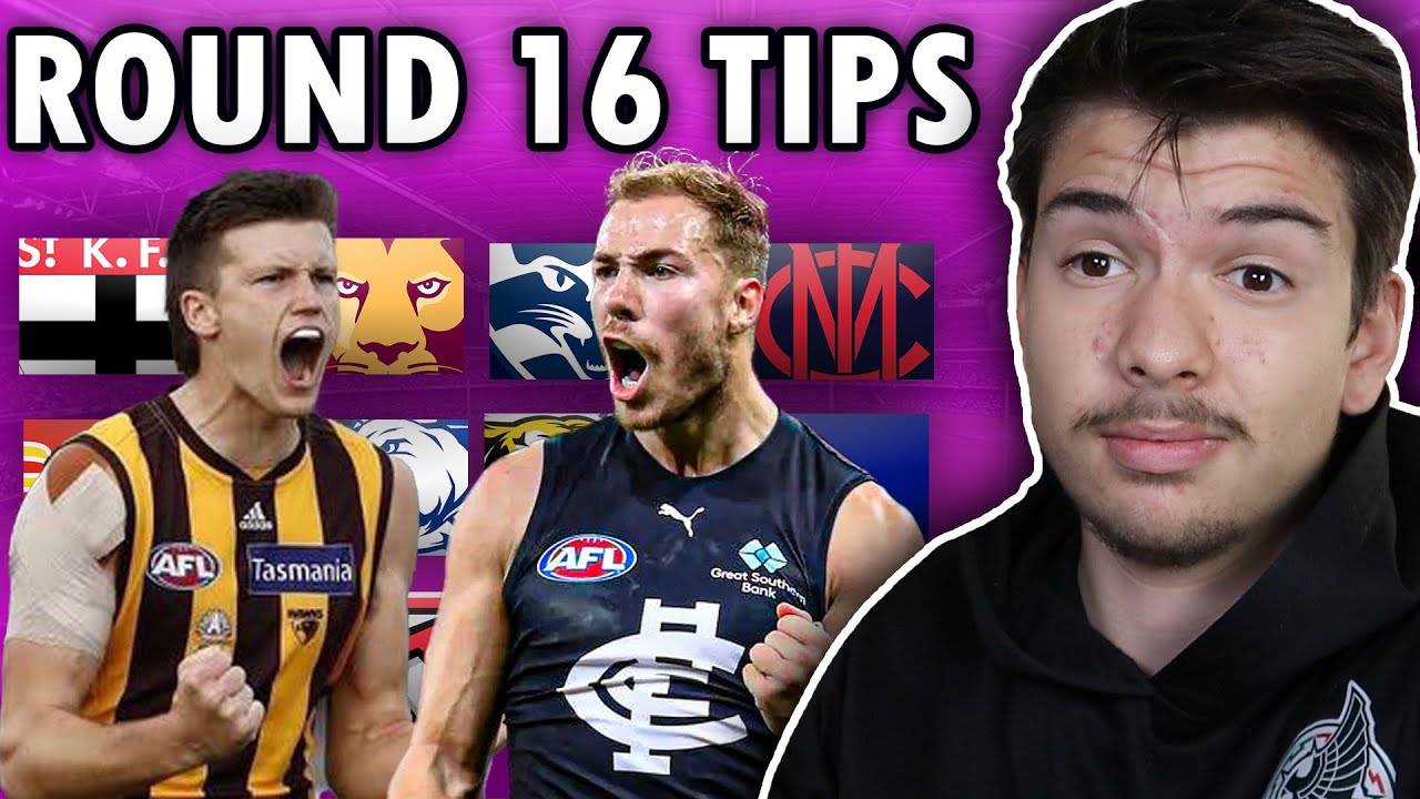 Round 16 AFL Tips + Predictions 2023 - YouTube