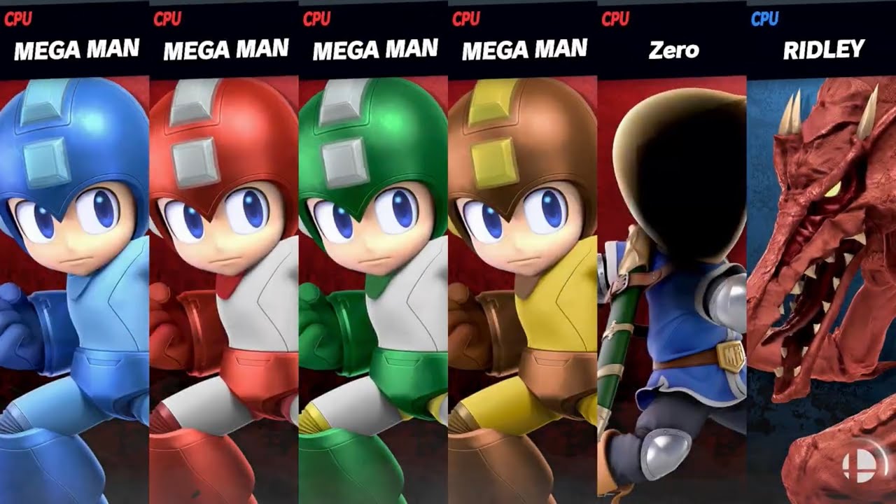 Super Smash Bros. Ultimate - Mega Man x4 & Zero vs Ridley (Red) - YouTube