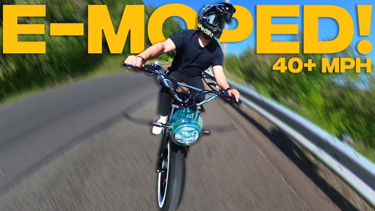Test Riding an Electric Moped! 40+ MPH - @SparkCycleworks Bandit e ...