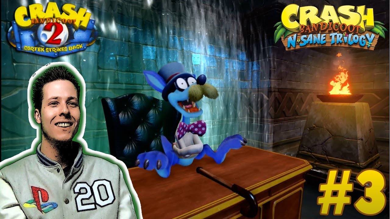 Crash Bandicoot N. Sane Trilogy Gameplay (Crash 2) Part 3 - Ripper Roo ...