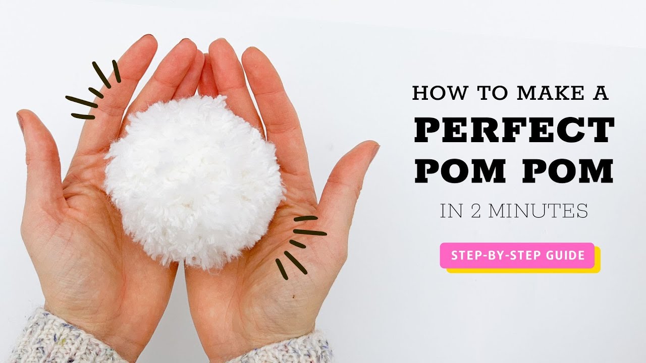 How to Make a POM POM for Beginners in Less than 2 Minutes! - YouTube