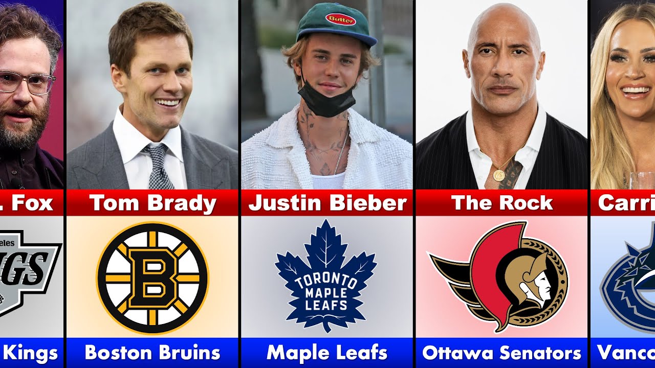 Celebrities And Their Favourite NHL Teams - YouTube