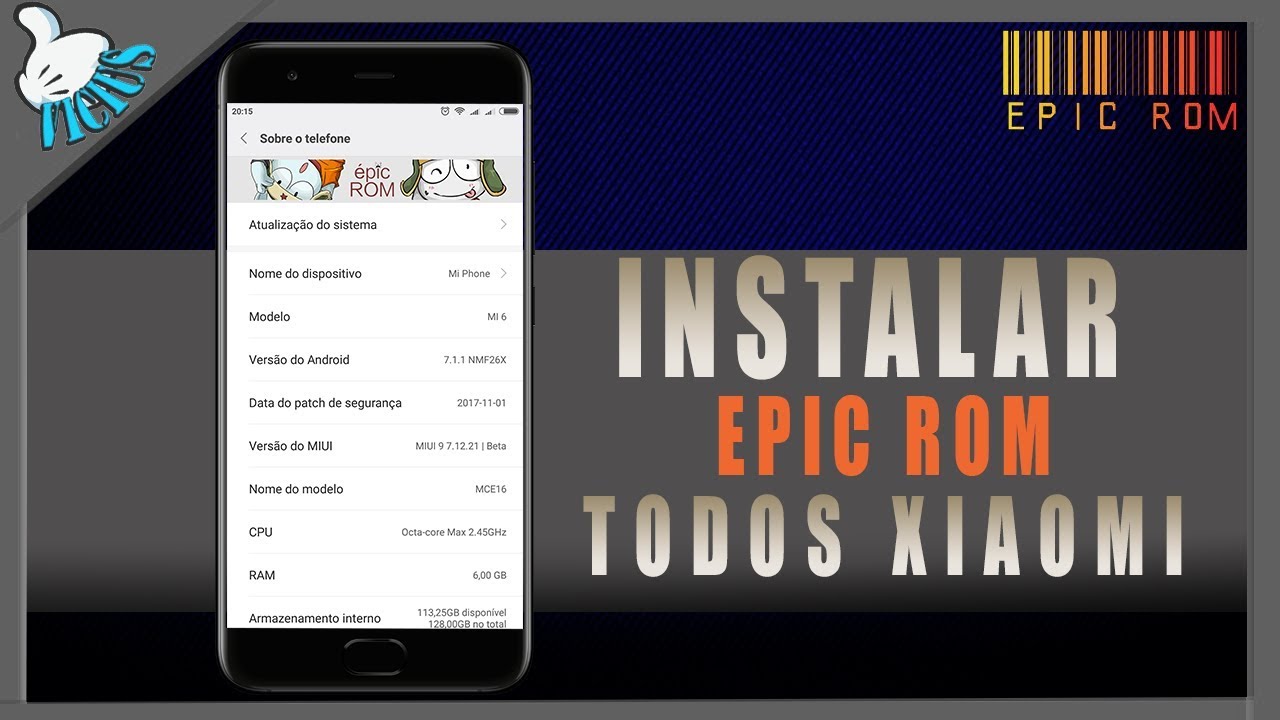 Instalar EPICROM Xiaomi MI6 e Demais Aparelhos (2018) - YouTube