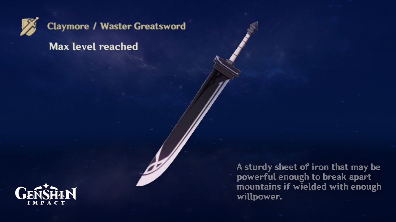 Rarest Weapon In Genshin Impact - YouTube