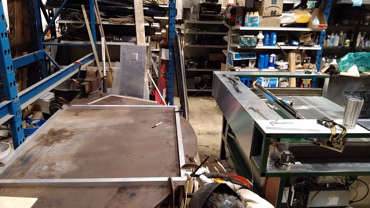 Laser Cutter DIY #3 Welding Lid Frame - YouTube