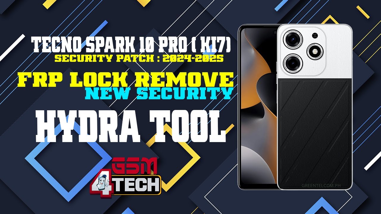 Tecno Spark 10 Pro Ki7 FRP Remove by Hydra Pro Tool - YouTube