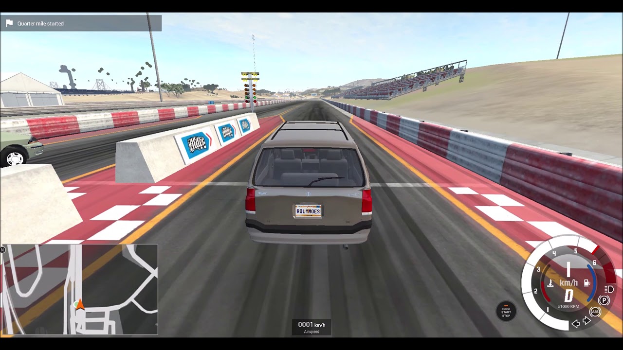 BeamNG Drag Race #9 - MINIVAN FACE-OFF - Bruckell Starwind (Base) vs ...