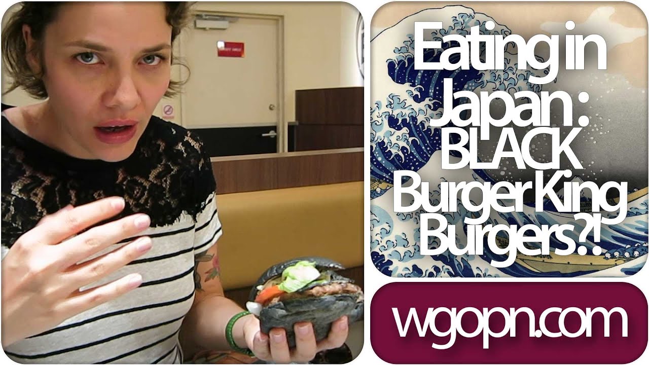 Burger King Japan's BLACK Kuro Pearl & Diamond Burgers - Eating in ...