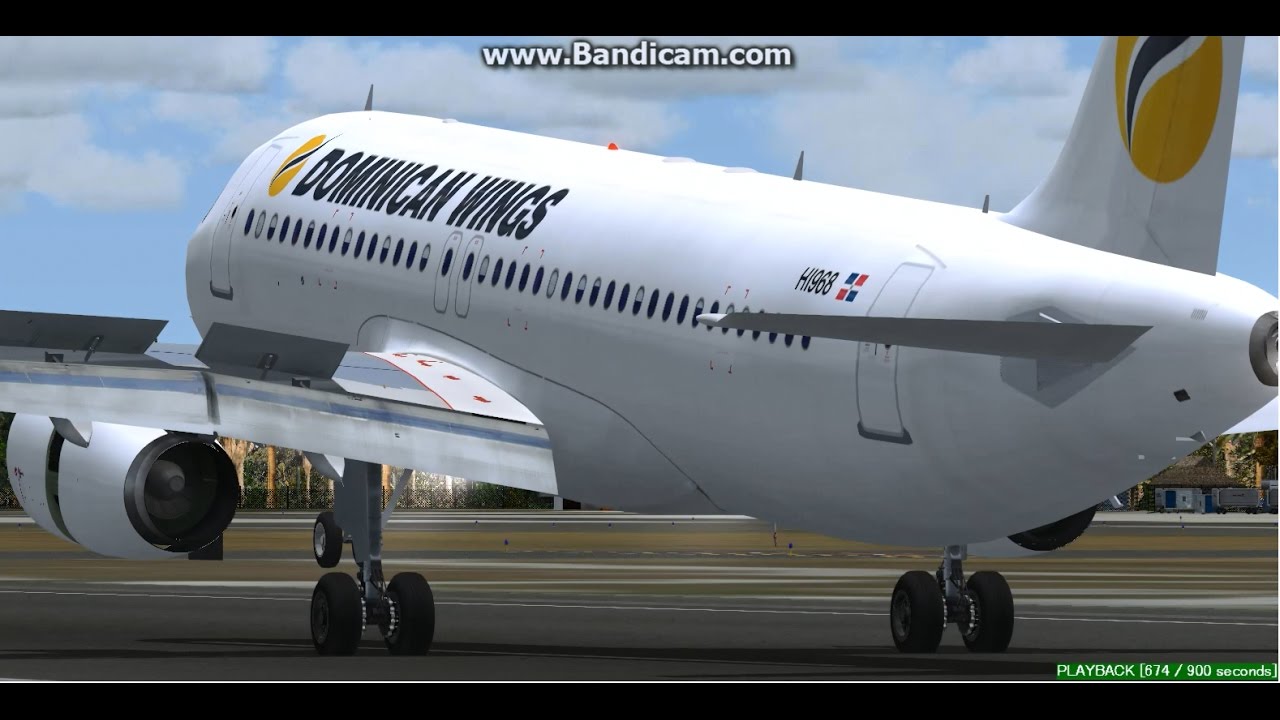 Dominican Wings A320 Punta Cana International Airport MDPC Landing FS9 ...